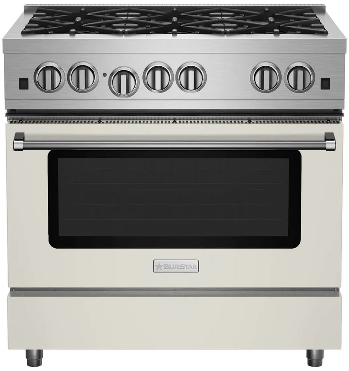BlueStar RCS366BV2 36 Inch Gas Range RCS Open Burner | aniksappliances